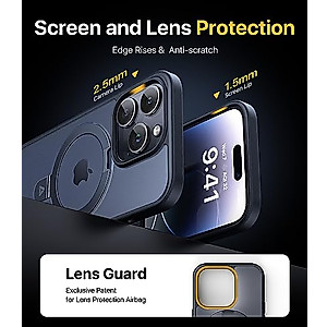 andobil Designed for iPhone 14 Pro Max Case - Magsafe Compatible - with Invisible Stand - Military Drop Protection Kickstand Slim Thin Phone Case for iPhone 14 Pro Max 6.7 Inch for Men Women - Black