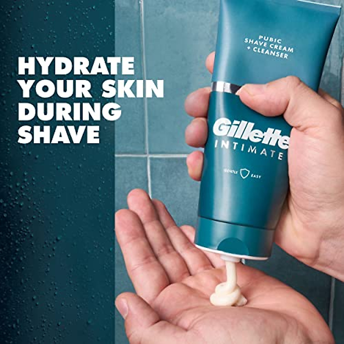 Gillette Intimate 2-in-1 Pubic Shave Cream and Cleanser, 6 oz