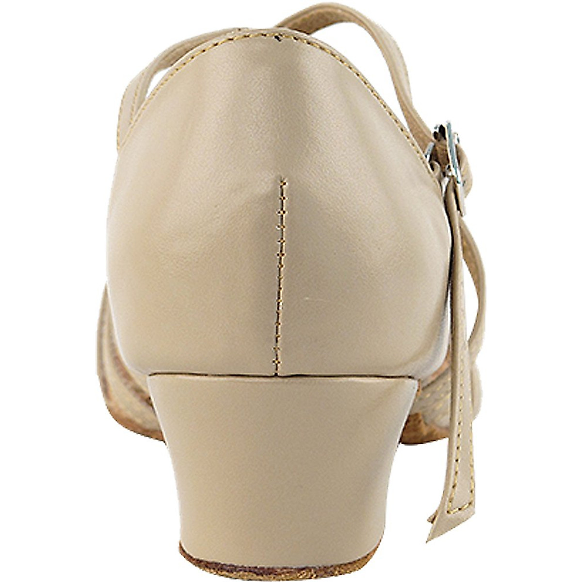 Women's Ballroom Dance Shoes Salsa Latin Practice Dance Shoes Tan Leather 1670cEB Comfortable - Very Fine 1.5" Heel 5.5 M US [Bundle of 5]