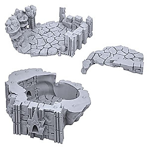 Underground Tower Ruins by GameScape3D, 3D Printed Tabletop RPG Scenery and Wargame Terrain for 28mm Miniatures