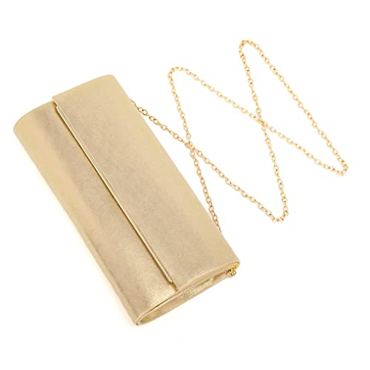 Fateanuki Women’s Evening Clutches Cross Body Bags for Women Glitter Clutch Purses for Wedding Party Bridesmaids Handbag (Gold)