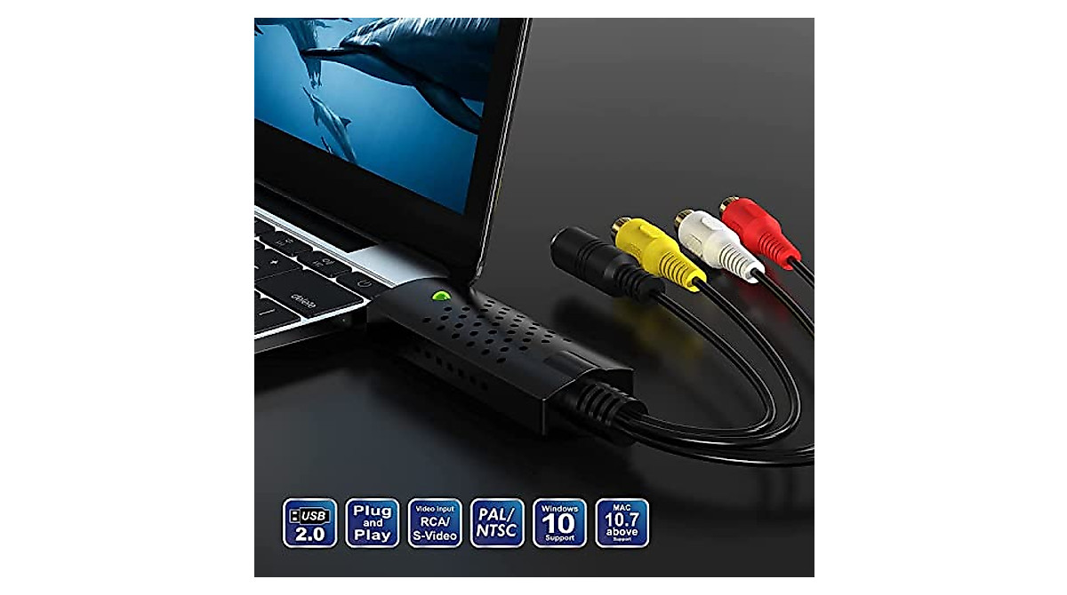 VIXLW USB Video Capture Card - Convert VHS & Mini DV to 720p HD