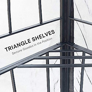 Grand patio 10x10 Ft Patio Gazebo with Mesh Netting Outdoor Canopy for Backyard, Garden, Pool-Side