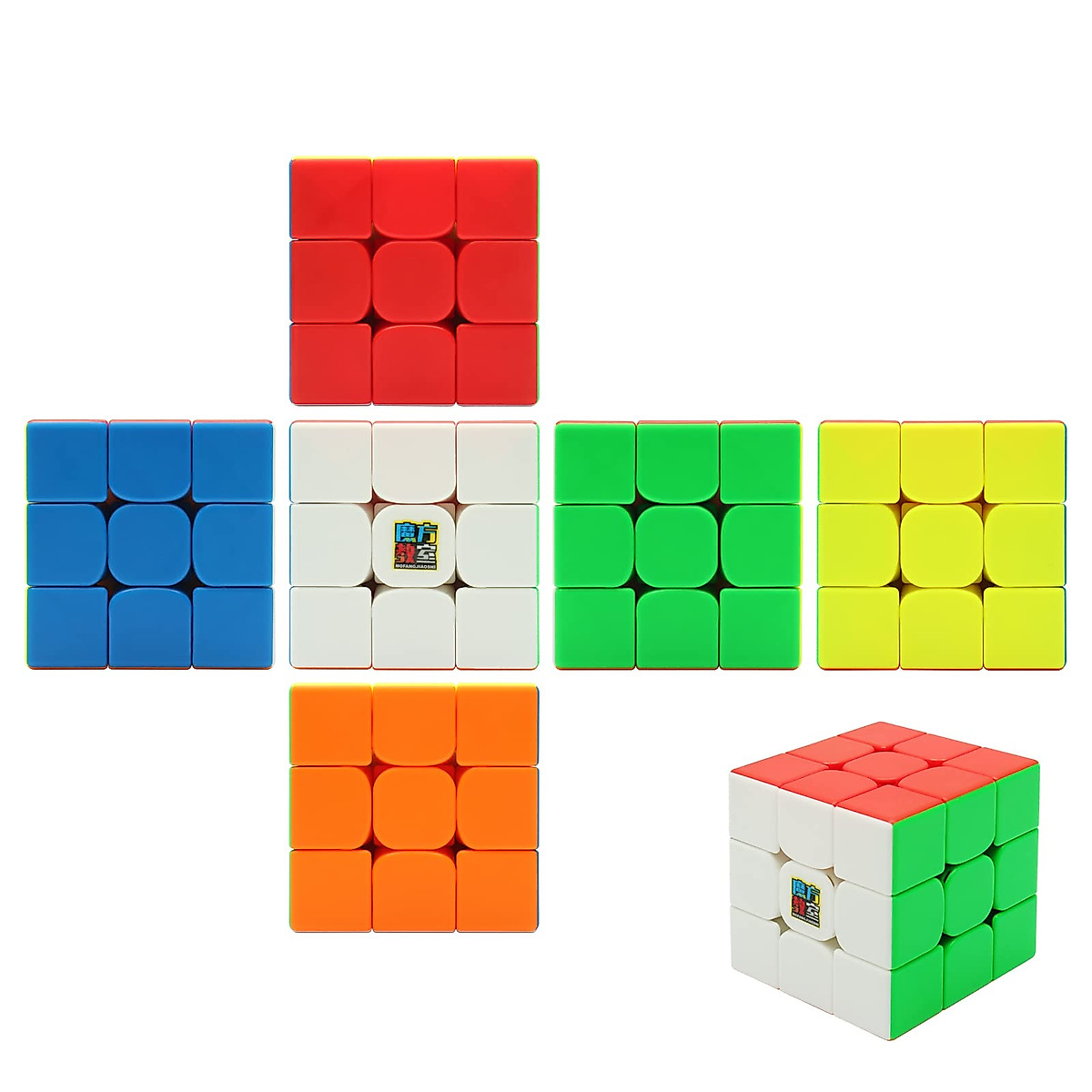 ZCUBE Moyu RS3M 3x3 Magnetic Speed Cube Stickerless Magic Cube M Puzzle Cube Fast Smooth Turning 3x3x3 Cube