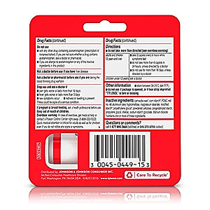Tylenol, Extra Strength Caplets with 500 mg Acetaminophen Pain Reliever Fever Reducer ct, Multicolor, 10 Count