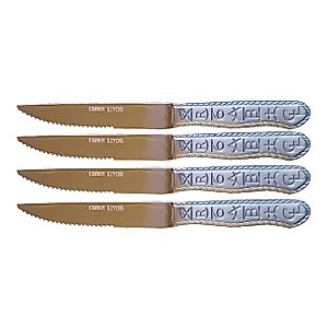 Cowboy Living Ranch Brands Stainless Silverware Steak Knife Set (4 piece)