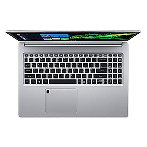 Acer Aspire 5 Slim Laptop, 15.6" Full HD IPS Display, 10th Gen Intel Core i5-10210U, 8GB DDR4, 256GB PCIe NVMe SSD, Intel Wi-Fi 6 AX201 802.11ax, Fingerprint Reader, Backlit KB, A515-54-59W2, Silver