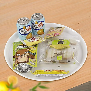 Jekiyo Plastic Round Trays for Serving, 13.5 Inches, 6 Packs