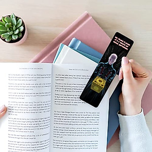 Bookmarks Ruler Metal Hellraiser Bookography Horror Tassels Movies Reading Measure Bookworm for Book Bibliophile Gift Reading Christmas Ornament Markers