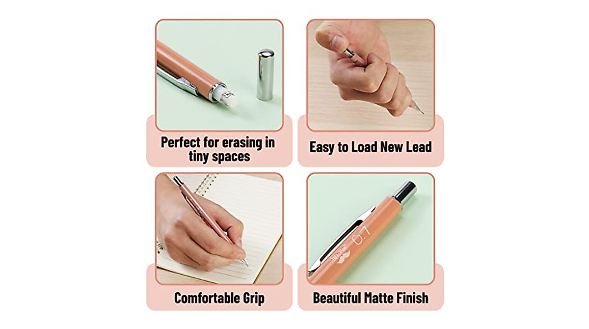 Mr. Pen Boho Mechanical Pencil Set - Pastel Pencils for Art & Writing