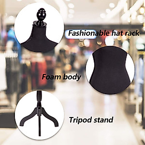 Mannequin Dress Form Female Dress Model Torso Display Mannequin Body 60-67 Inch Height Adjustable Tripod Stand (Black, 60-67 Inches)