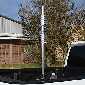 Tram TCT-9 15,000-Watt TramCat Trucker Twin-Coil Aluminum CB Antenna with 42-1/4-Inch Stainless Steel Whip and 9-Inch Shaft