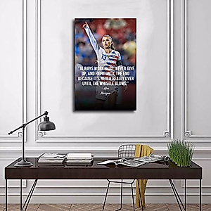 Famous Football Player Alex Morgan High-Definition Decorative Football Poster Print 34 Canvas Poster Bedroom Decor Sports Landscape Office Room Decor Gift 12×18inch(30×45cm) Unframe: