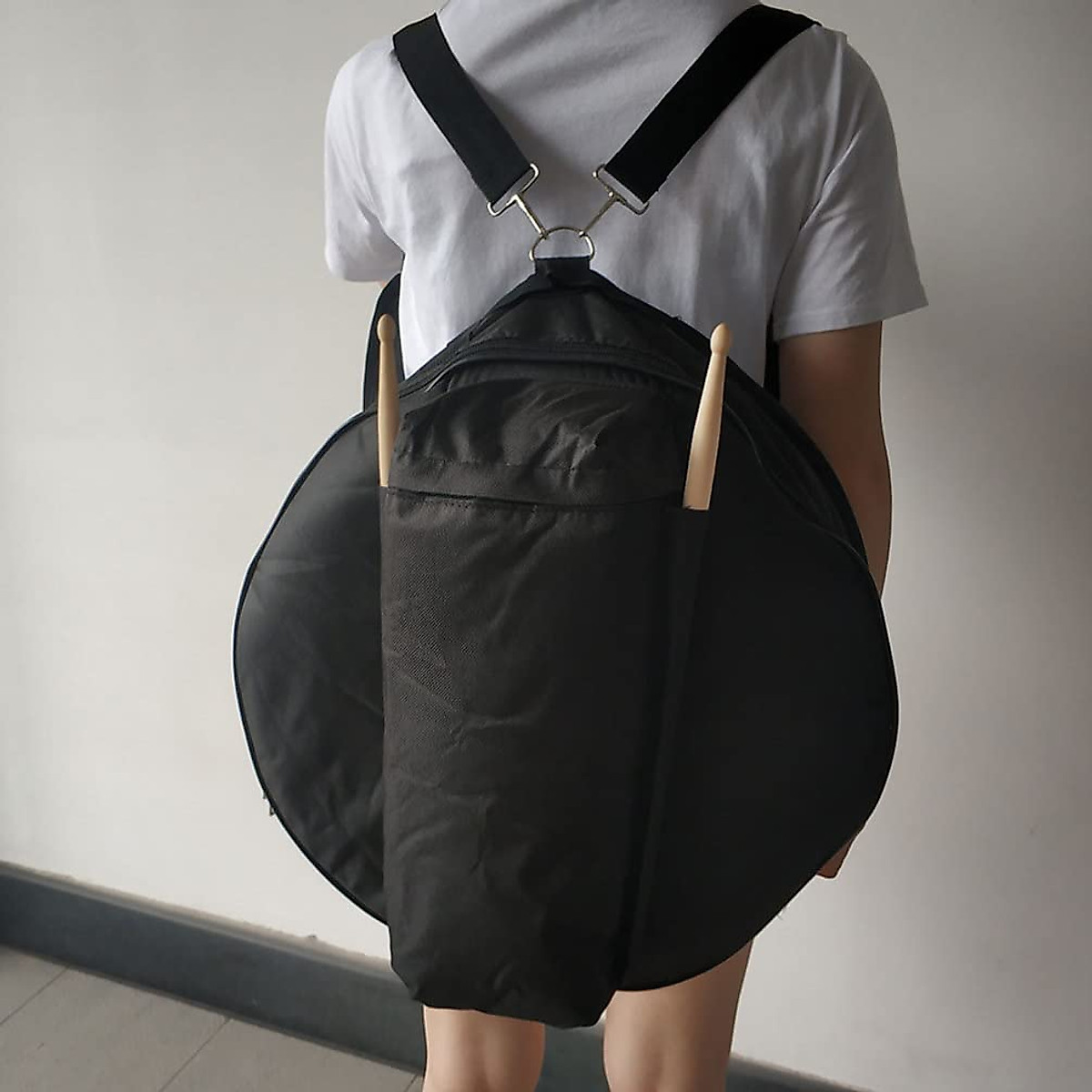 Drum Bag Snare Drum Bag Portable Oxford Cloth Drum Cases Backpack Snare Drum Accessories For Gigs Marching Band Storage And Transport 14inch Black