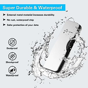 FBKK 64GB USB Flash Drive, Waterproof Memory Stick with Keychain, USB 2.0 Portable Thumb Drive for Storage and Backup