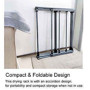 RYGOAL Clothes Drying Rack, 3-Tier Laundry Drying Rack Collapsible, Extendable 42.7" x 35.5" x 14.6" Large Drying Rack, Space Saving Stainless Steel Drying Rack Clothing for Indoor Outdoor Use