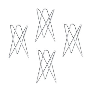 4 Packs Airplant Plants Holder Metal Base Geometric Air Plants Stand Tabletop Air ferns Planter Rack White Tillandsia Display Containers Himmeli Decor .