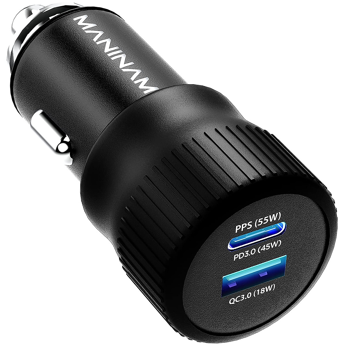 MANINAM Super Fast USB C Car Charger for Samsung S22 S21 S20 Ultra Note 20 10 Plus Super Fast Charging 2.0 [73W Turbo] Pro 55W PPS Charger Adapter for iPhone 14 13 12 11 MacBook Laptops (M113)