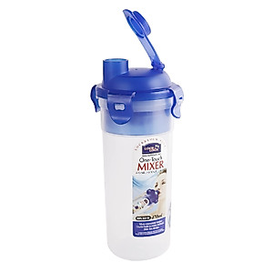 Lock&Lock 16-Fluid Ounce One Touch Round Food Container with Mixer, Tall, 1.9-Cup