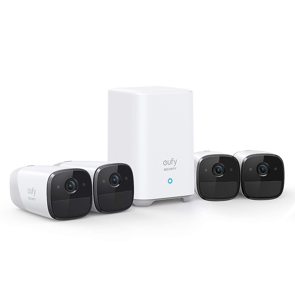 eufy Security, eufyCam 2 Wireless Home Security Camera System, 365-Day Battery Life, HomeKit Compatibility, HD 1080p, IP67 Weatherproof, Night Vision, 4-Cam Kit, No Monthly Fee (Renewed)