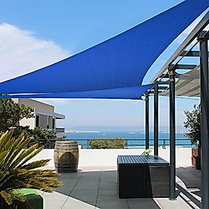 Tronssien Triangle 12'x12'x12' Sun Shade Sail, 95% UV Blockage Canopy Awning for Outdoor Patio and Garden, Yard Activities