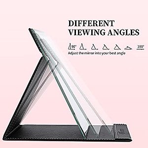 DUcare Portable Folding Vanity Makeup Mirror with Stand, Large