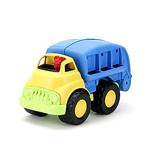 Green Toys Disney Baby Exclusive Mickey Mouse Recycling Truck, Blue - Pretend Play, Motor Skills, Kids Toy Vehicle. No BPA, phthalates, PVC. Dishwasher Safe, Recycled Plastic, Made in USA.