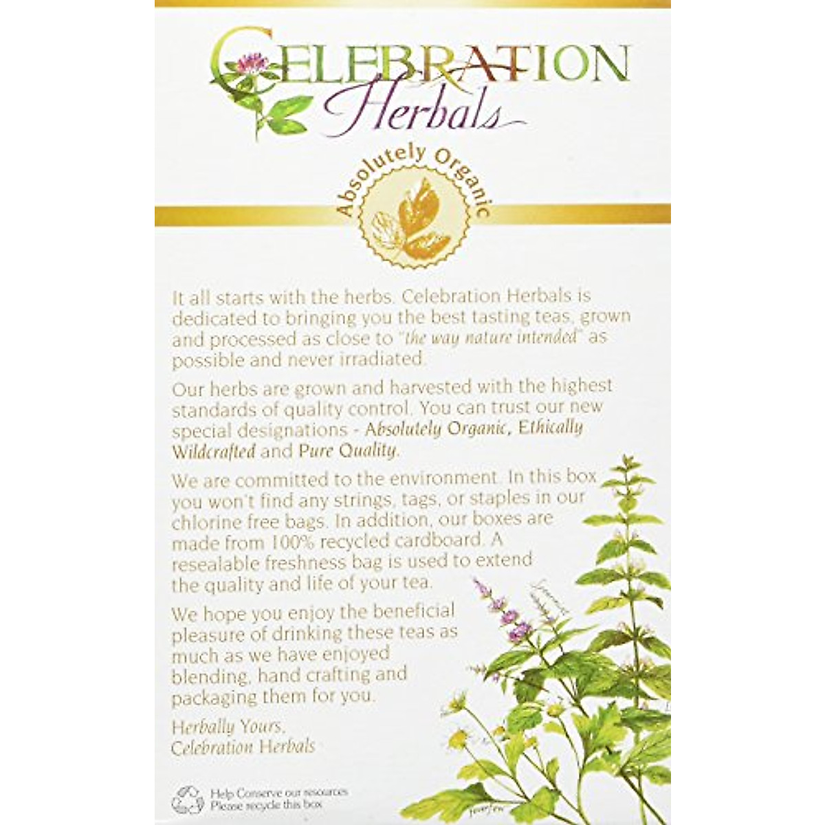 Celebration Herbals Organic Parsley Leaf Tea Caffeine Free, 24 Herbal Bags