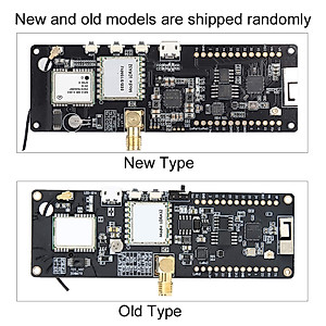 ASHATA ESP32 915Mhz WiFi GPS Module, TTGO T-Beam Development Board, 4MB Flash, Bluetooth, NEO-6M Global Positioning System