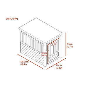 New Age Pet ecoFLEX Pet Crate/End Table, X-Large, Espresso