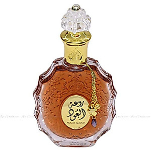 Lattafa Rouat Al Oud for Unisex Eau de Parfum Spray, 3.4 Ounce