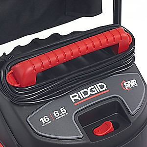 Ridgid 50353RID 1610RV Wet/Dry Vacuum, Stainless Steel, 16 gal, Red