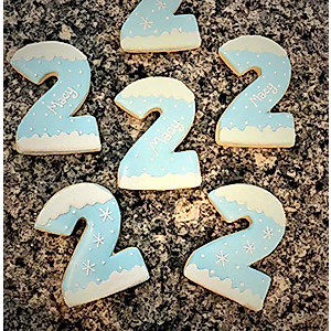 Number Two / #2 Cookie Cutter, 3.25" Made in USA by Ann Clark