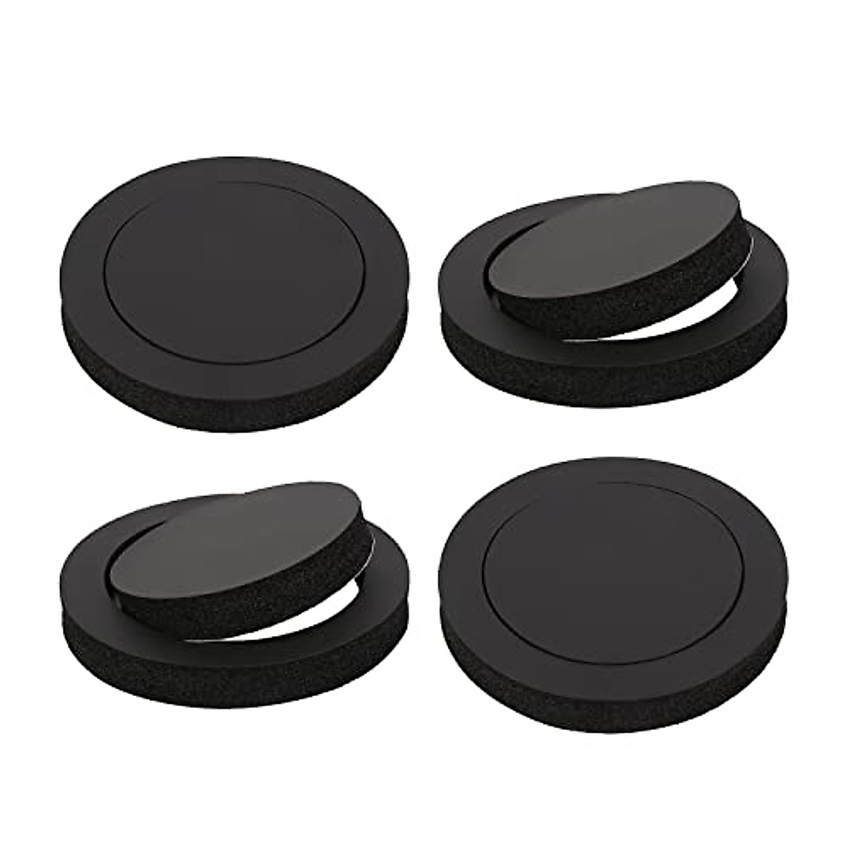 6.5 Foam Speaker Enhancer Kit (4pcs),Fits for 6" 6.5" Car Door Speaker, Universal High Rebound Sponge Bass Blocker Kit with High Rebound for Stereo Audio Speaker