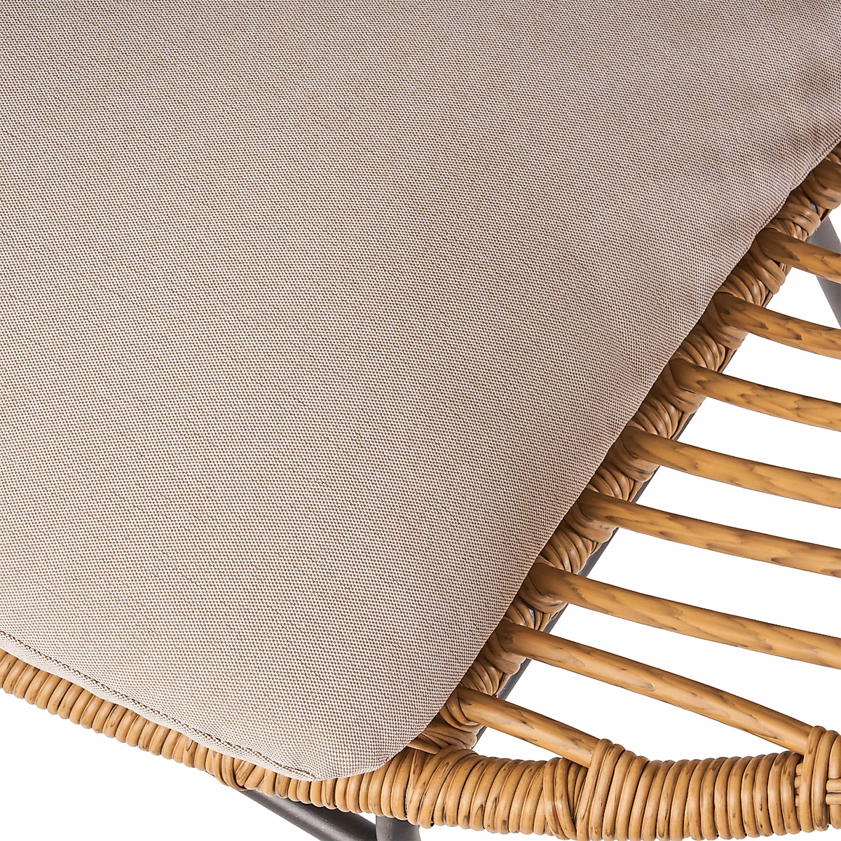 Christopher Knight Home Aleah Indoor Woven Faux Rattan Chairs with Cushions (Set of 2), Light Brown and Beige Finish