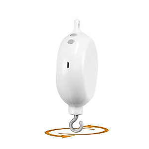 HLEEDUO Baby Crib Mobile Motor，Battery-Operated Baby Mobile Music Box with Download Function，Baby Music Box Spinner Connect Your Phone via Bluetooth,Crib Mobile Motor