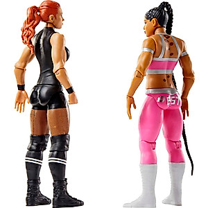Mattel WWE Becky Lynch vs Bianca Belair Championship Showdown Action Figure 2-Pack with RAW Women's Championship, 6-inch