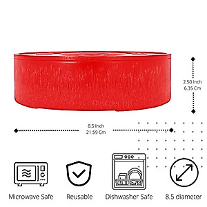 Thunder Up Tortilla Keeper, Tortilla Holder with Lid, Tortilla Warmer Container, Tortillero, Insulated Tortilla Warmer Ideal to Storage and Keep Warm Burrito, Pancake, Taco, Microwave Tortilla Warmer