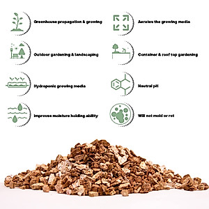 Viagrow Coarse and Chunky Vermiculite by Viagrow, Made in America (16 Qts / 4 Gallons / .53 CF / 1 Pack)