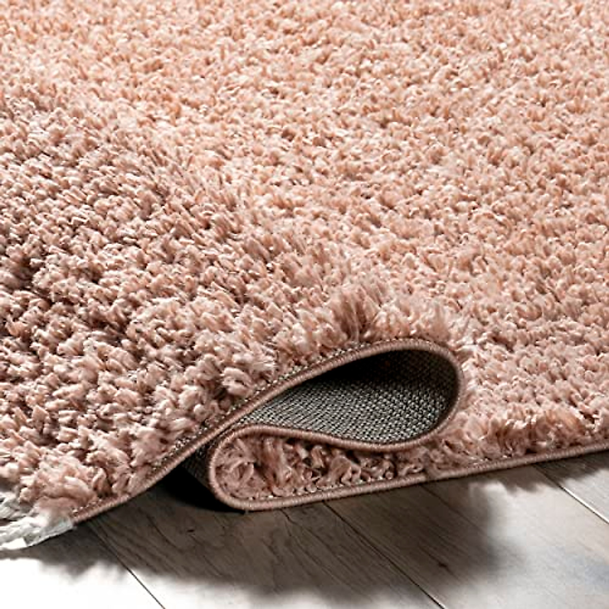 nuLOOM Neva Modern Tasseled Shag Area Rug, 5' 3" x 7' 7", Pink