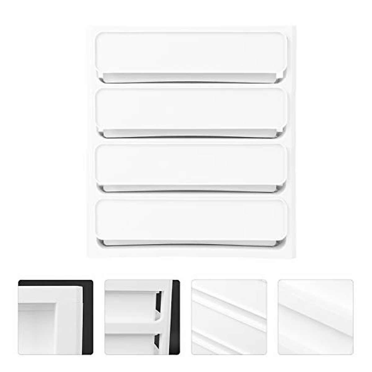 Cabilock Desktop Storage Drawer 4 Tier Desk Organizer Multi Functional Personal Organizer Mini Sliding Drawers Heavy Duty Plastic Containers for Storing Jewelry Makeup Arts Craft Stationery White