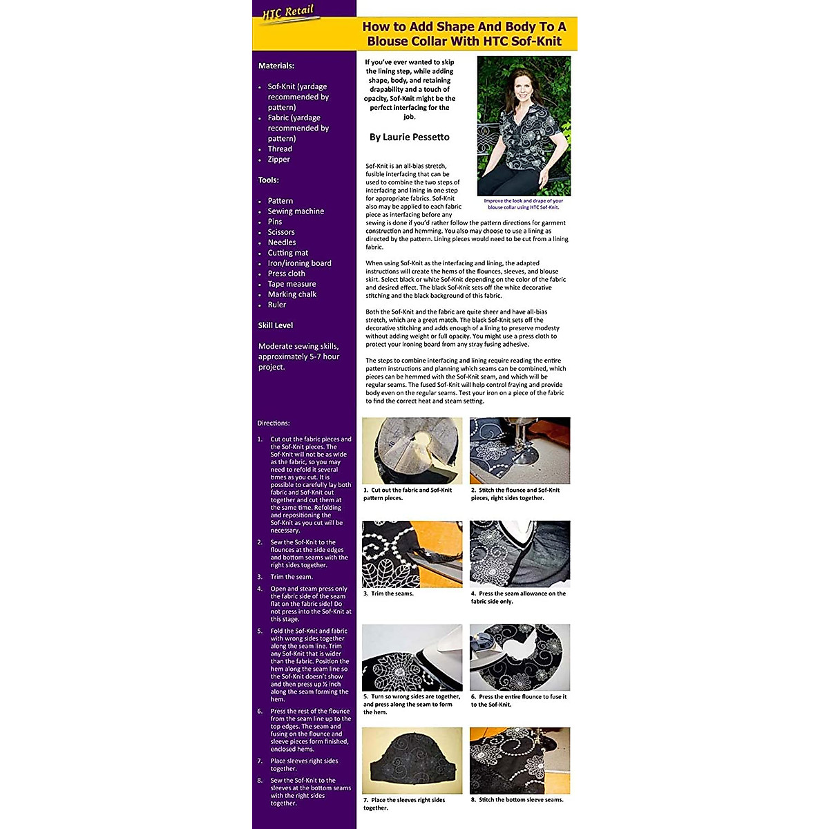 Superpunch White Fusible Knit Interfacing, Sof-Knit Fabric Interlining Woven- 60’’Wide HTC1725-1, Embroidery Stabilizers- All Bias Stretch, 100% Nylon, Sold in 5 Yard, Made in USA