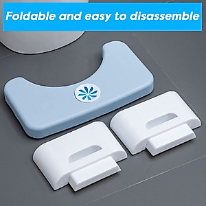 Folding Toilet Stool, Toilet Step Stool, Toilet Assistance Steps, Bathroom Toilet Stool, Kids Tot Step Stool, Fits All Toilets, Folds for Easy Storage