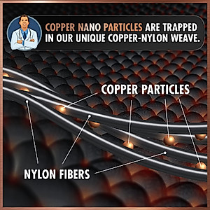 Dr. Frederick's Original Copper Arthritis Glove - 2 Gloves - Perfect Computer Typing Gloves - Fit Guaranteed - Medium