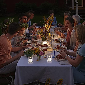 Amusaer White Votive Candles, 20 Packs Unscented Wax Candles for Wedding, Party & Home (15 Hour), 1.5''D x 2.25''H