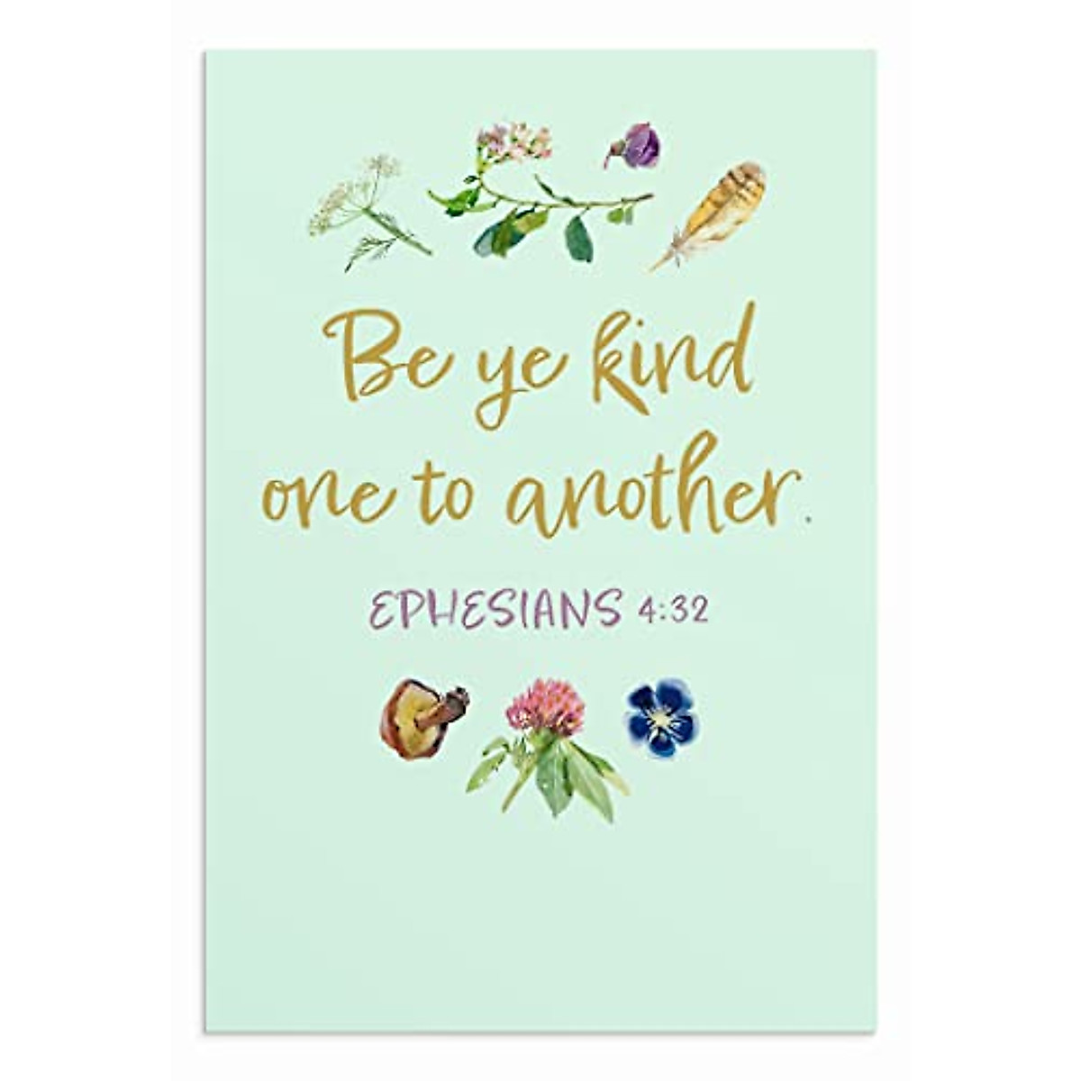 DaySpring - We Give Thanks - 4 Nature Design Assortment with Scripture - King James Version - 12 Thank You Boxed Cards & Envelopes (U0061)