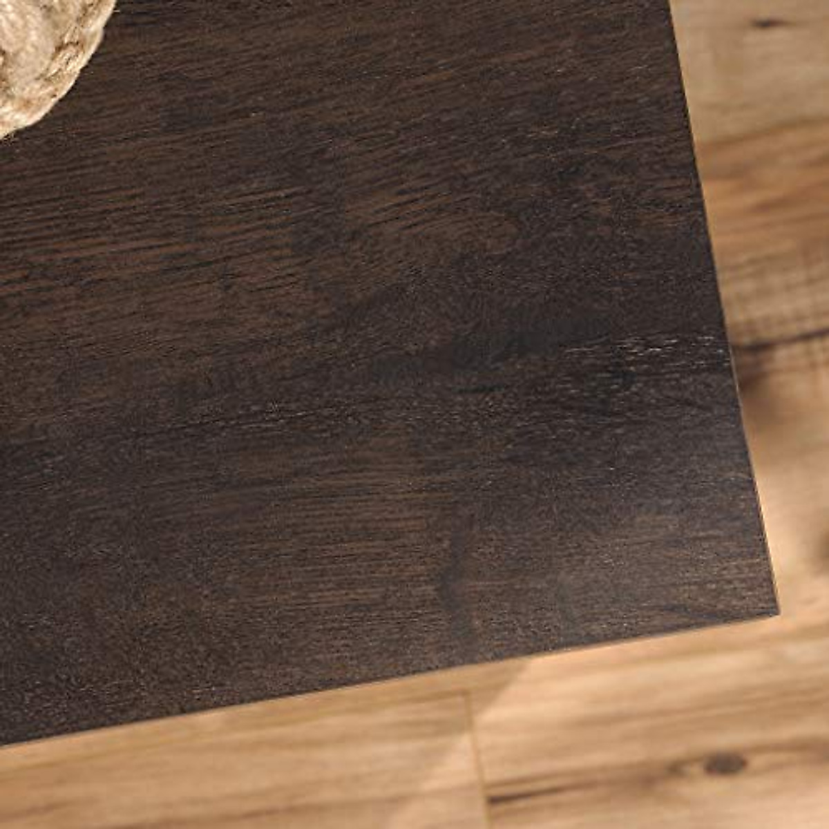 Sauder Costa Library Base, L: 31.30" x W: 14.41" x H: 30.00", Coffee Oak finish