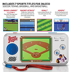 My Arcade Bases Loaded Pocket Player - Collectible Handheld Game Console with 7 Games (DGUNL-3278)