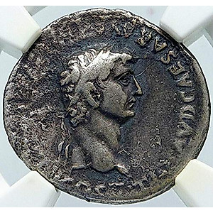 1655 IT CLAUDIUS very rare DENARIUS 49AD Ancient AR Roman Denarius VF NGC