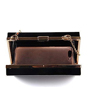 SUKUTU Clutch Purses for Women Clear Purses Women's Evening Handbags Clear Acrylic Bag Crossbody Shoulder Handbag